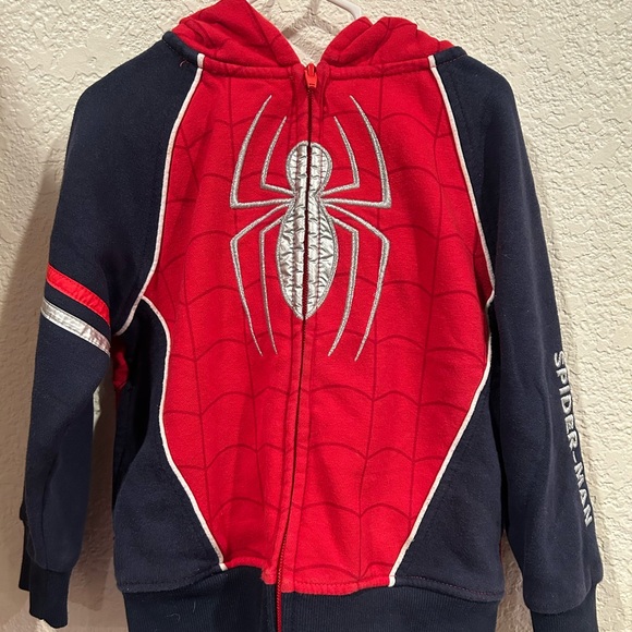 Marvel | Shirts & Tops | Marvel Red Spiderman Jacket With Silver ...